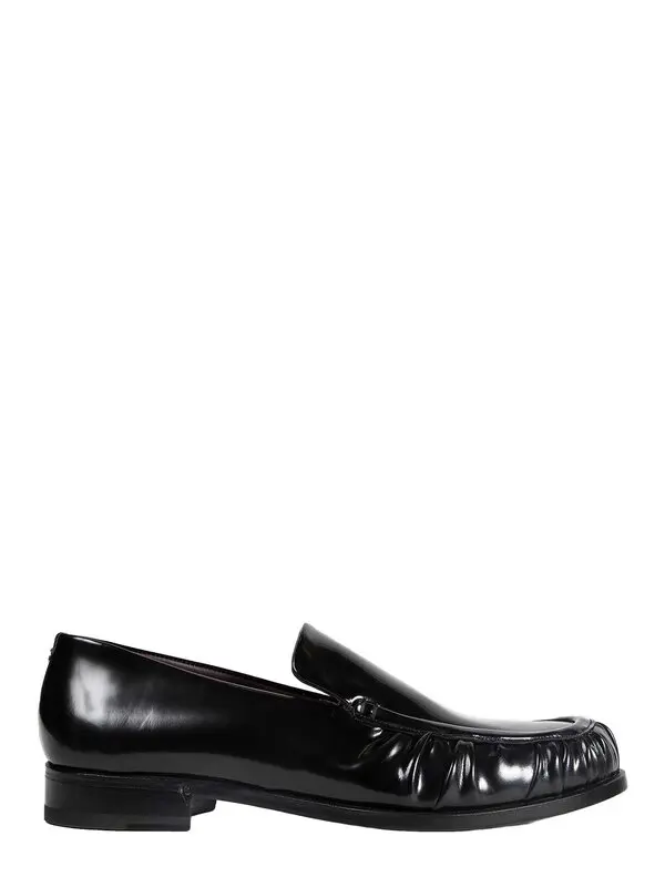 LARDINI Leather Loafers - Black