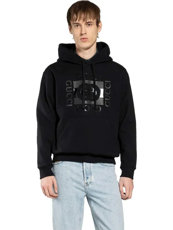 Gucci Interlocking G Hoodie - Black