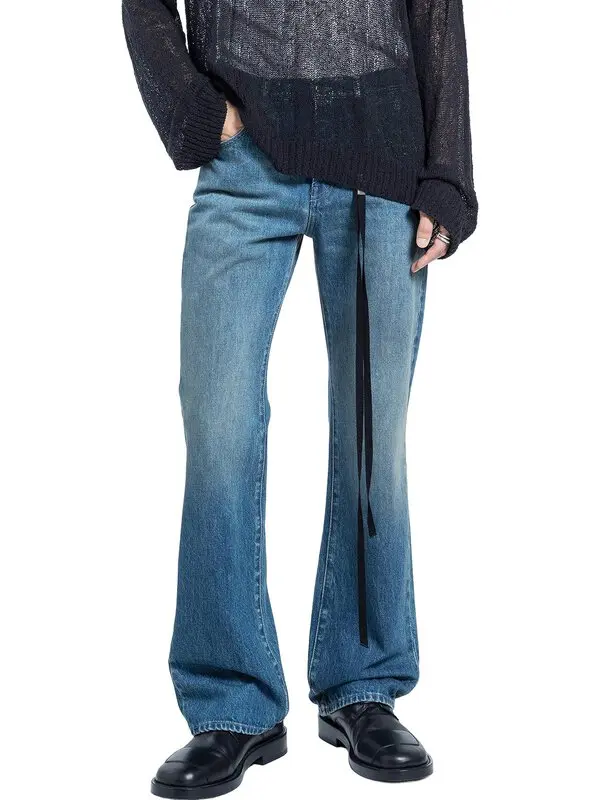ANN DEMEULEMEESTER Jonas Bootcut Jeans - Blue