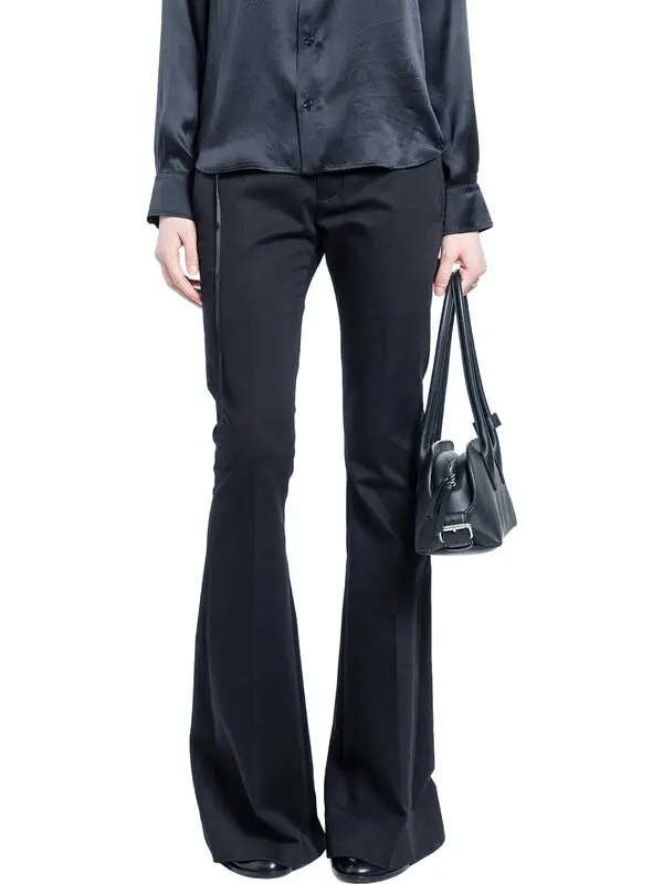 ANN DEMEULEMEESTER Adri Bootcut Trousers - Black