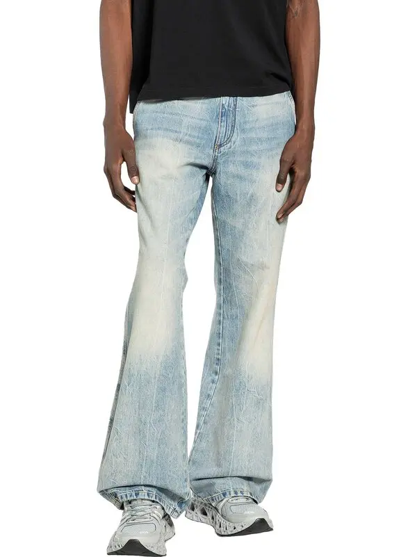 Amiri Bootcut Jeans In Light Wash - Blue