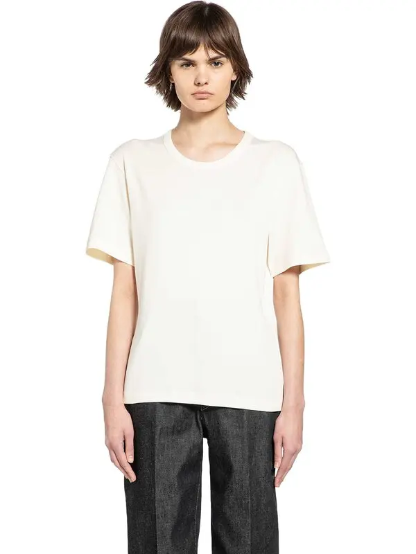 LEMAIRE Rib T-shirt - Off-white