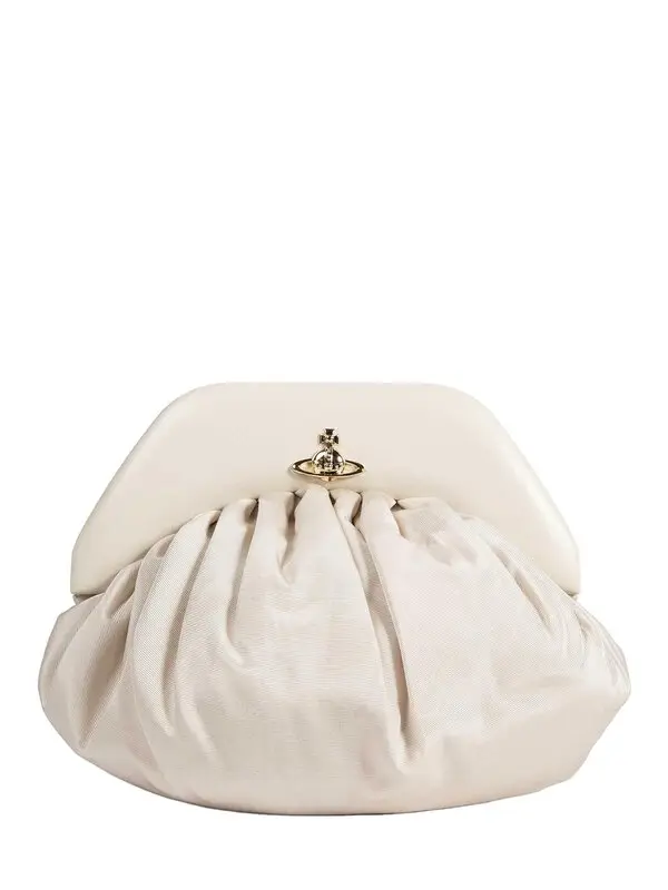 VIVIENNE WESTWOOD Broke Clutch Bag - Off-white