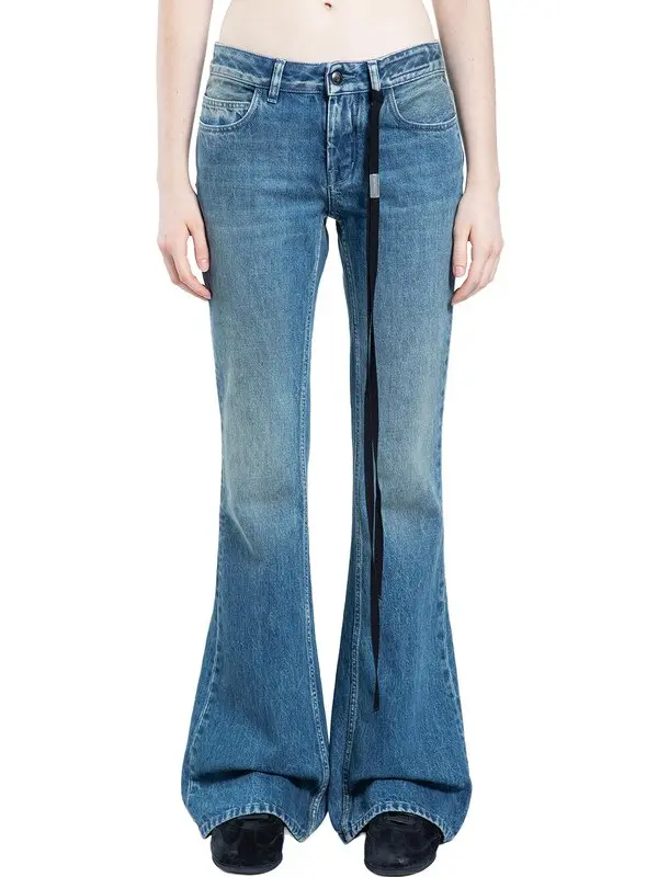 ANN DEMEULEMEESTER Bootcut Jeans - Blue