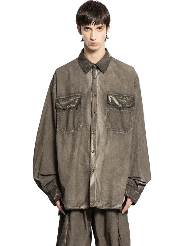UMA WANG Tavis Shirt - Brown