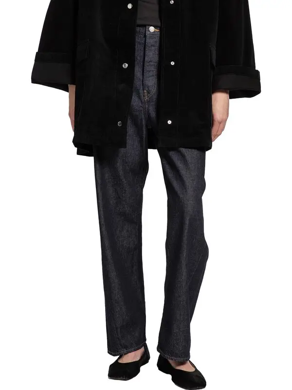 TOTEME Twisted Seam Full Length Jeans In Rinsed - Blue