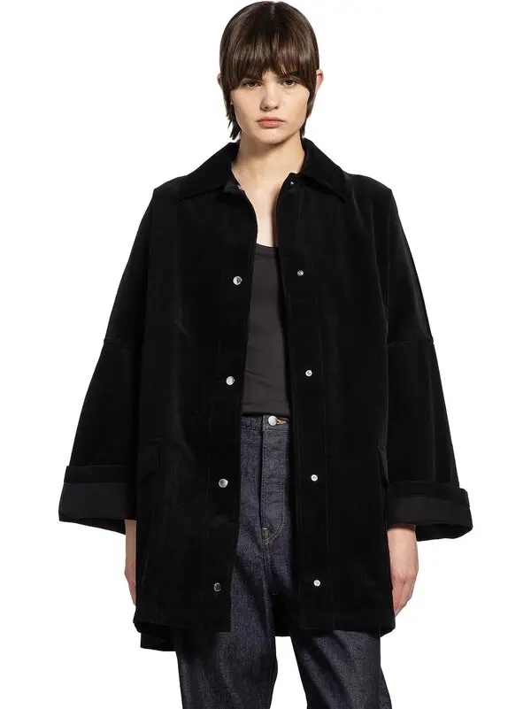TOTEME Cord Overshirt Jacket - Black
