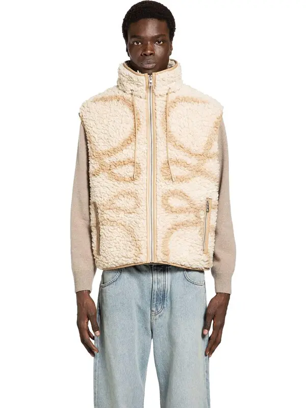 Loewe Anagram Fleece Vest - Beige