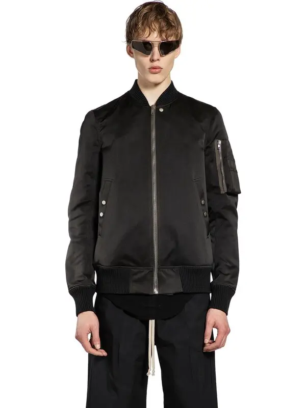 Rick Owens Temple Classic Flight Jacket - Black