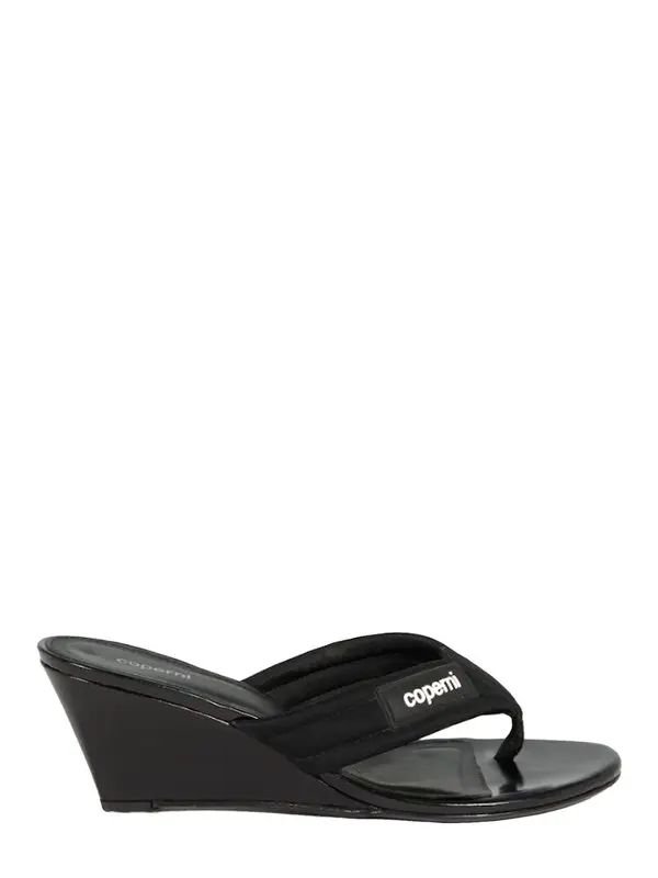 Coperni Wedge Flip Flops - Black