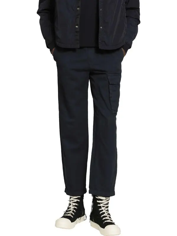 C.P. COMPANY Cotton Nylon Cargo Pants - Blue