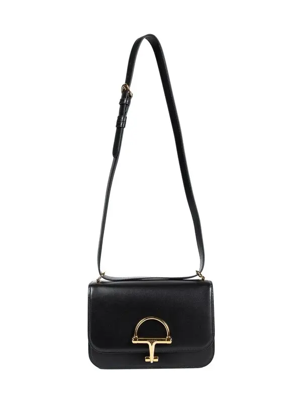 Gucci Siena Leather Shoulder Bag - Black