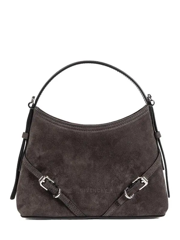 Givenchy Voyou Nano Bag In Suede - Grey