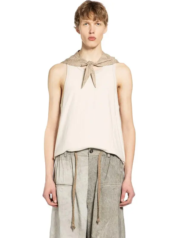 ZIGGY CHEN Basic Tank Top - Beige