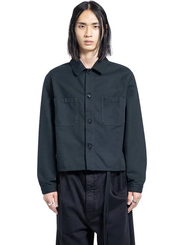 ANN DEMEULEMEESTER Juel Boxy Overshirt - Black