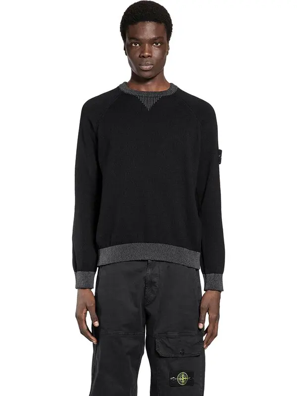 Stone Island 5100013 Crewneck Sweater - Black