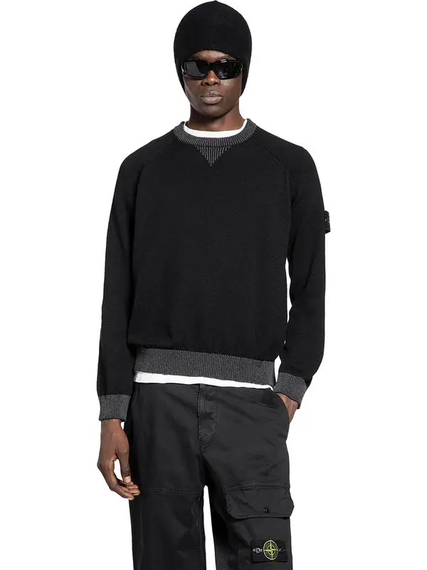 Stone Island 5100013 Crewneck Sweater - Black