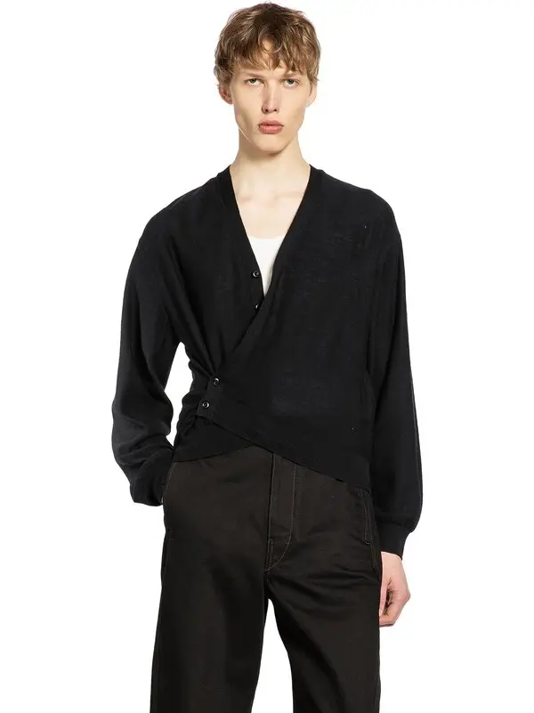 LEMAIRE Twisted Cardigan - Black
