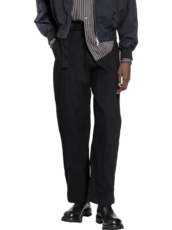 Studio Nicholson Crinkled Denim Jeans - Black