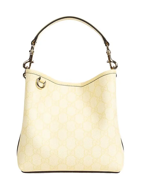 Gucci Gg Emblem Small Bucket Bag - Yellow