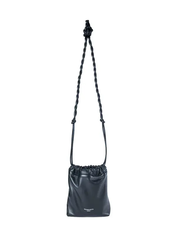 ANN DEMEULEMEESTER Nappa Leather Marylin Medium Knot Bag - Black