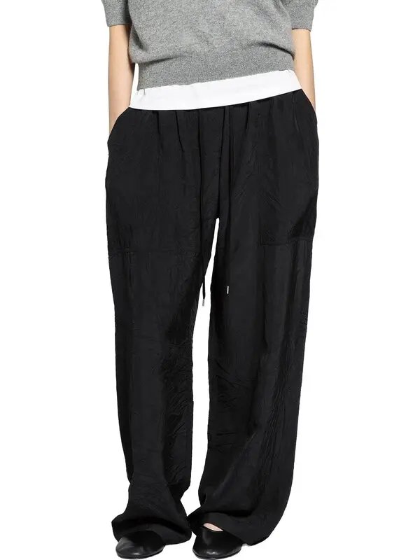 Studio Nicholson Straight-leg Cotton Trousers - Black