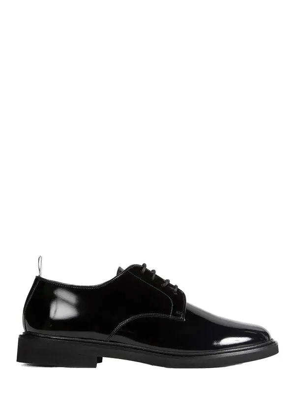 Thom Browne Polished Calf Lace Up Shoe - Black