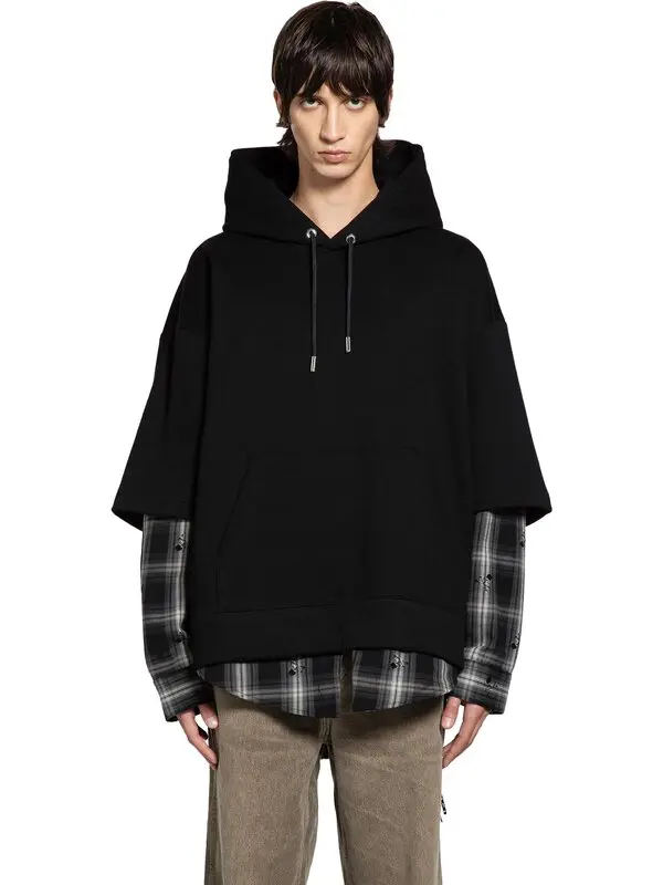 MASTERMIND WORLD Layered Skull Hoodie - Black