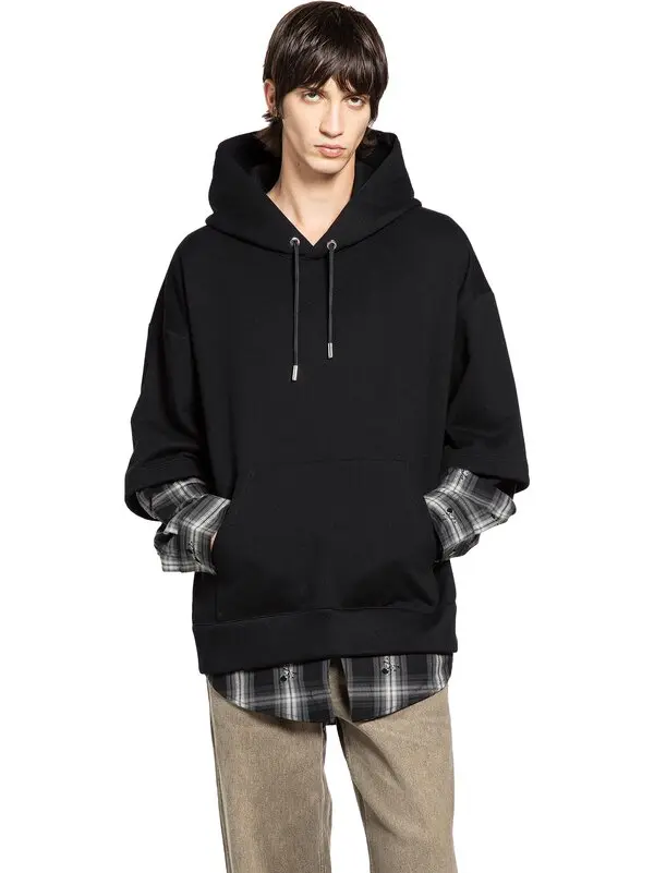 MASTERMIND WORLD Layered Skull Hoodie - Black