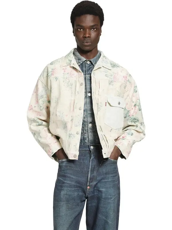 Junya Watanabe X Levi's Flower Print Jacket - Multicolor