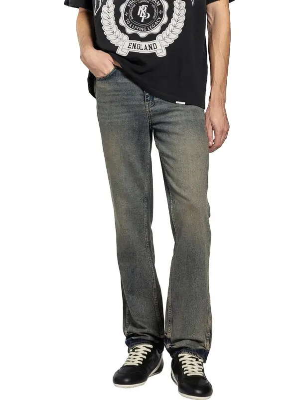 REPRESENT Distressed Hem Straight-leg Jeans - Blue