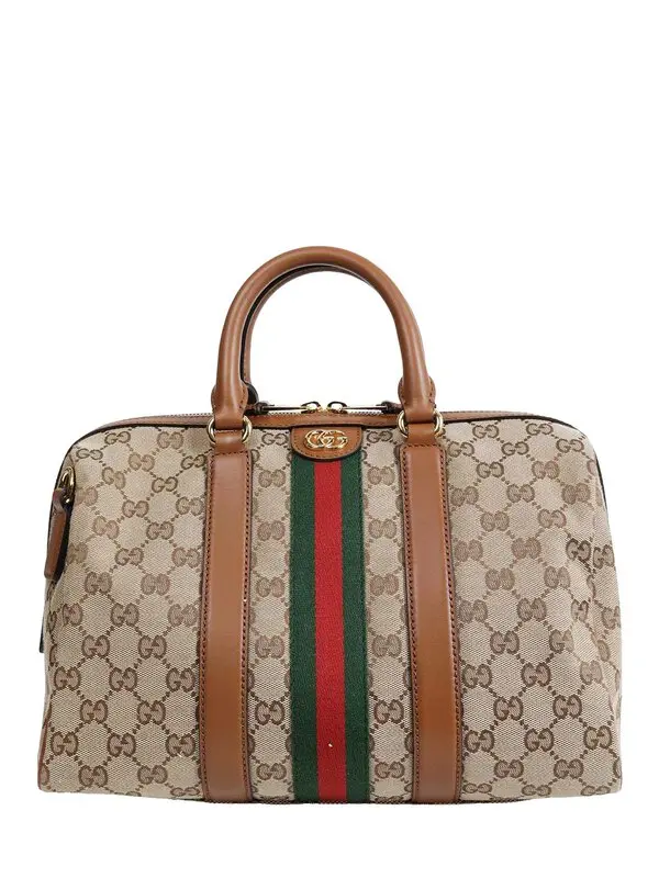 Gucci Ophidia Medium Boston Bag - Brown