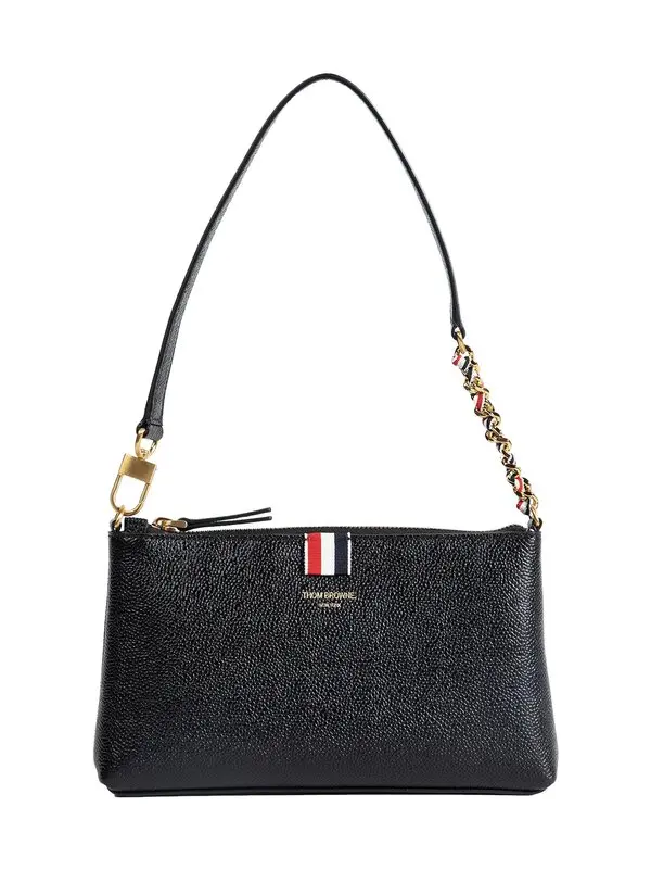 Thom Browne Pebble Grain Leather Mini Bag - Black