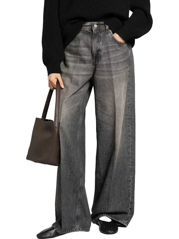 6397 Roomy Jeans In Rust Greywashed Denim - Grey