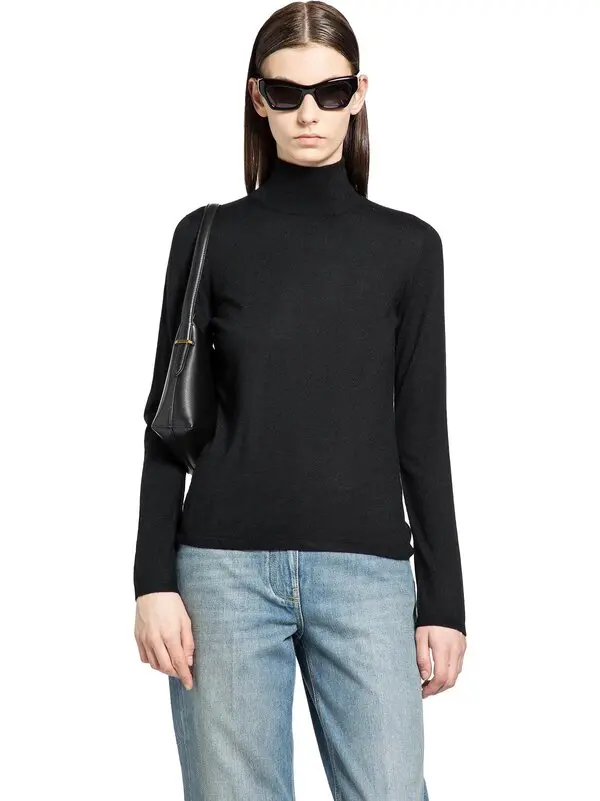 Max Mara Cashmere Turtleneck Sweater - Black