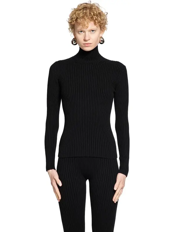 Max Mara Wool Cashmere Turtleneck Jumper - Black