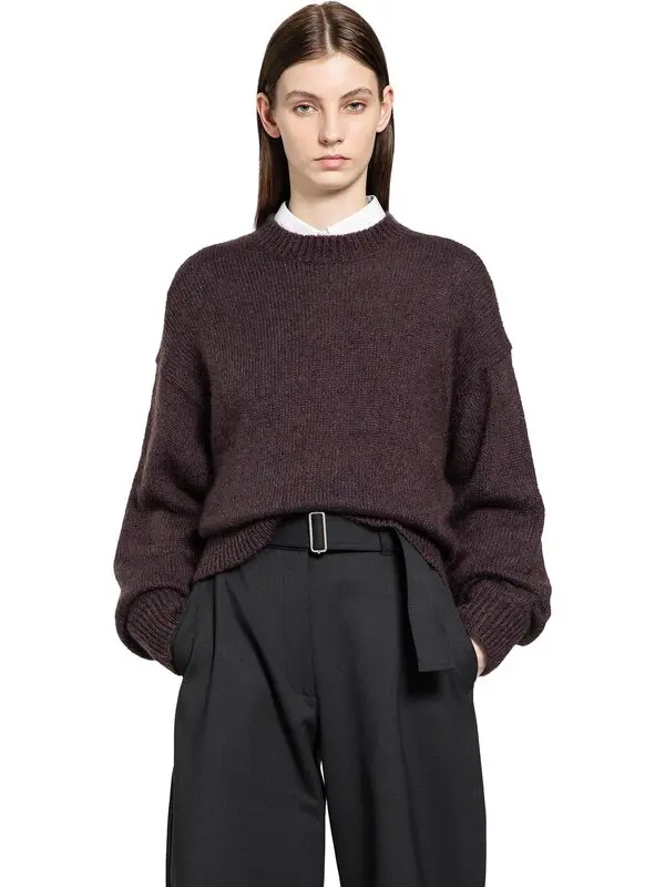 Studio Nicholson Wynn Superkid Mohair Wool Knit Sweater - Brown