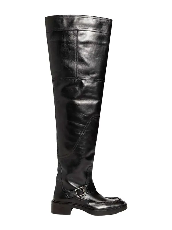 Saint Laurent Joe Over-the-knee Boots - Black