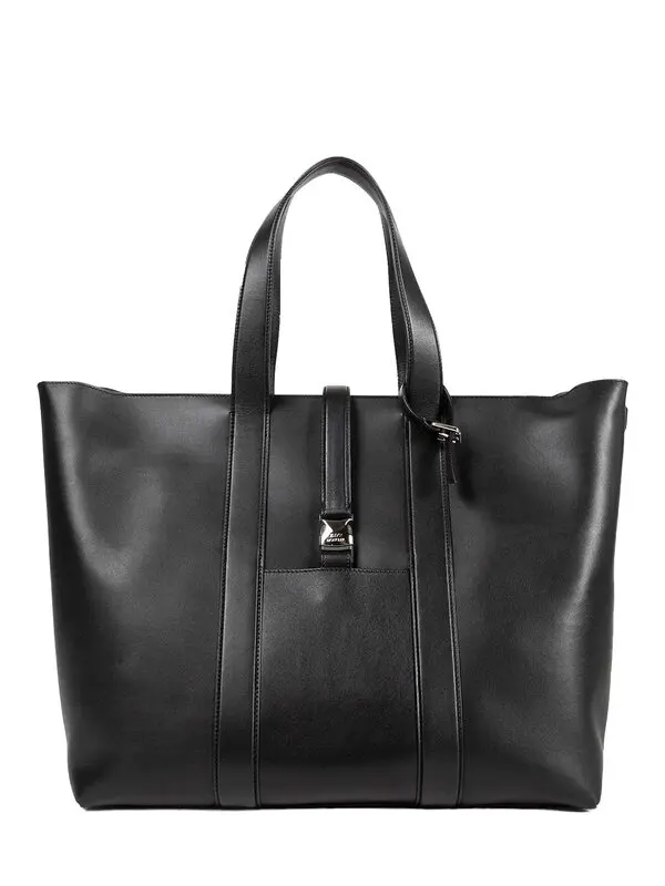 Moncler Leather Tote - Black