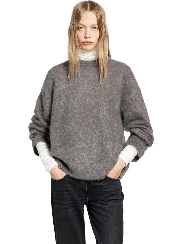 THE GARMENT Roma Boyfriend Sweater In Melange - Grey