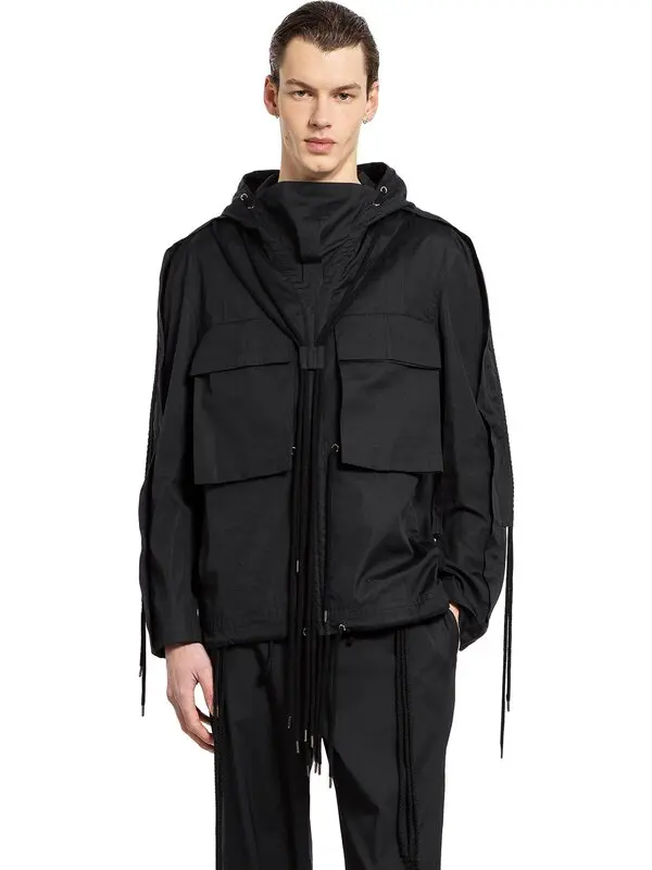 CRAIG GREEN Hooded Overshirt - Black