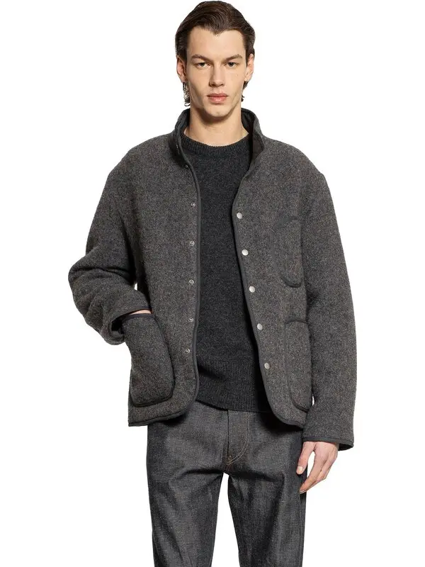 TAIGA TAKAHASHI Lot.323 Quilted Blanket Jacket - Grey