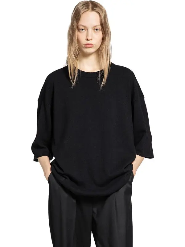 THE GARMENT Como Oversized Knit Tee - Black