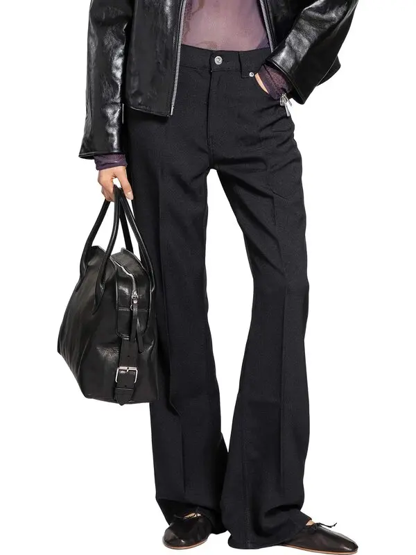 Our Legacy Bootcut Permanent Crease Trousers - Black