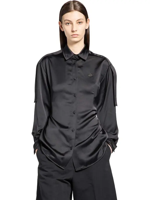 Moncler Satin Shirt - Black