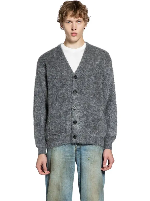 SSSTEIN Mélange Knit Cardigan - Grey