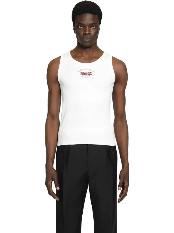 Martine Rose Expect Perfection" Tank Top - White