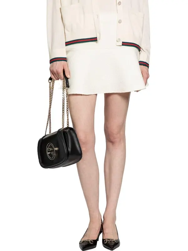 Gucci Flared Mini Skirt - White