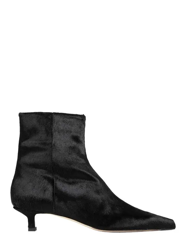 AeydĒ Sofie Ponyhair Ankle Boots - Black
