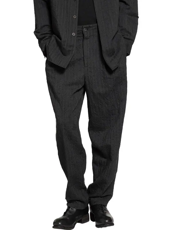 FORME D'EXPRESSION Tucked Loose Trousers - Black